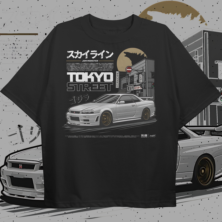 JDM Monster Oversized T-shirt – HavenWear
